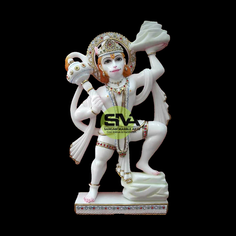 Standing Hanuman ji Murti - sangammarblearts.com